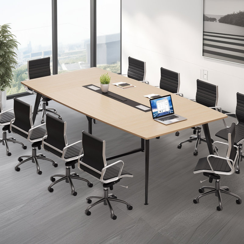 Balconera 94.5" Rectangle Conference Table with Power Outlets & Reviews ...