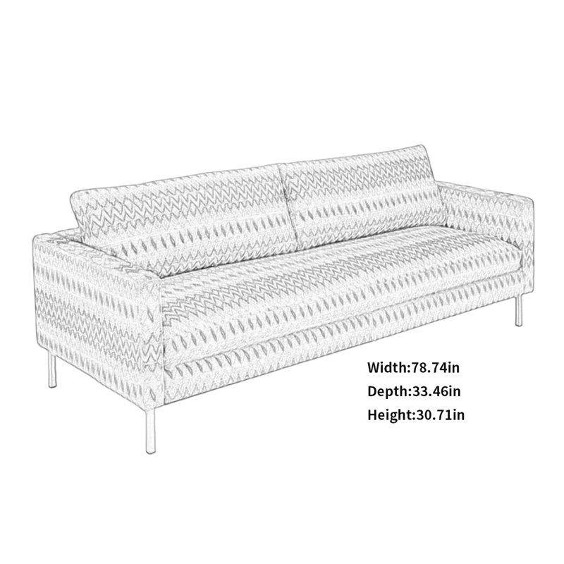 Walkoly Retro Creative Multi-Color Sofa | Wayfair