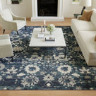 Langley Street Verda Navy Blue Area Rug & Reviews - Wayfair Canada