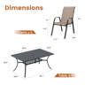 Latitude Run® 6-Person Rectangular Patio Dining Set With Umbrella ...