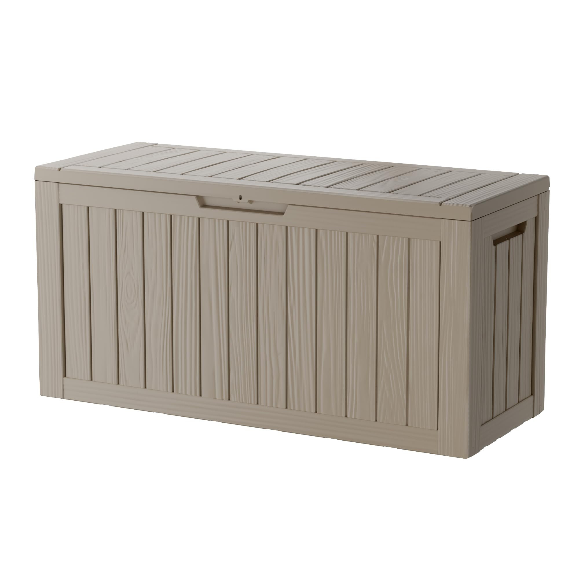 LGHM Coffee Lockable Resin Deck Box,outdoor & Indoor Delivery Storage ...