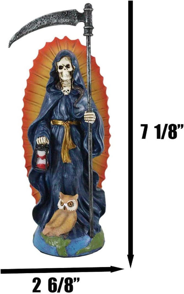 Trinx Haowen Standing Santa Muerte Skeleton Figurine | Wayfair