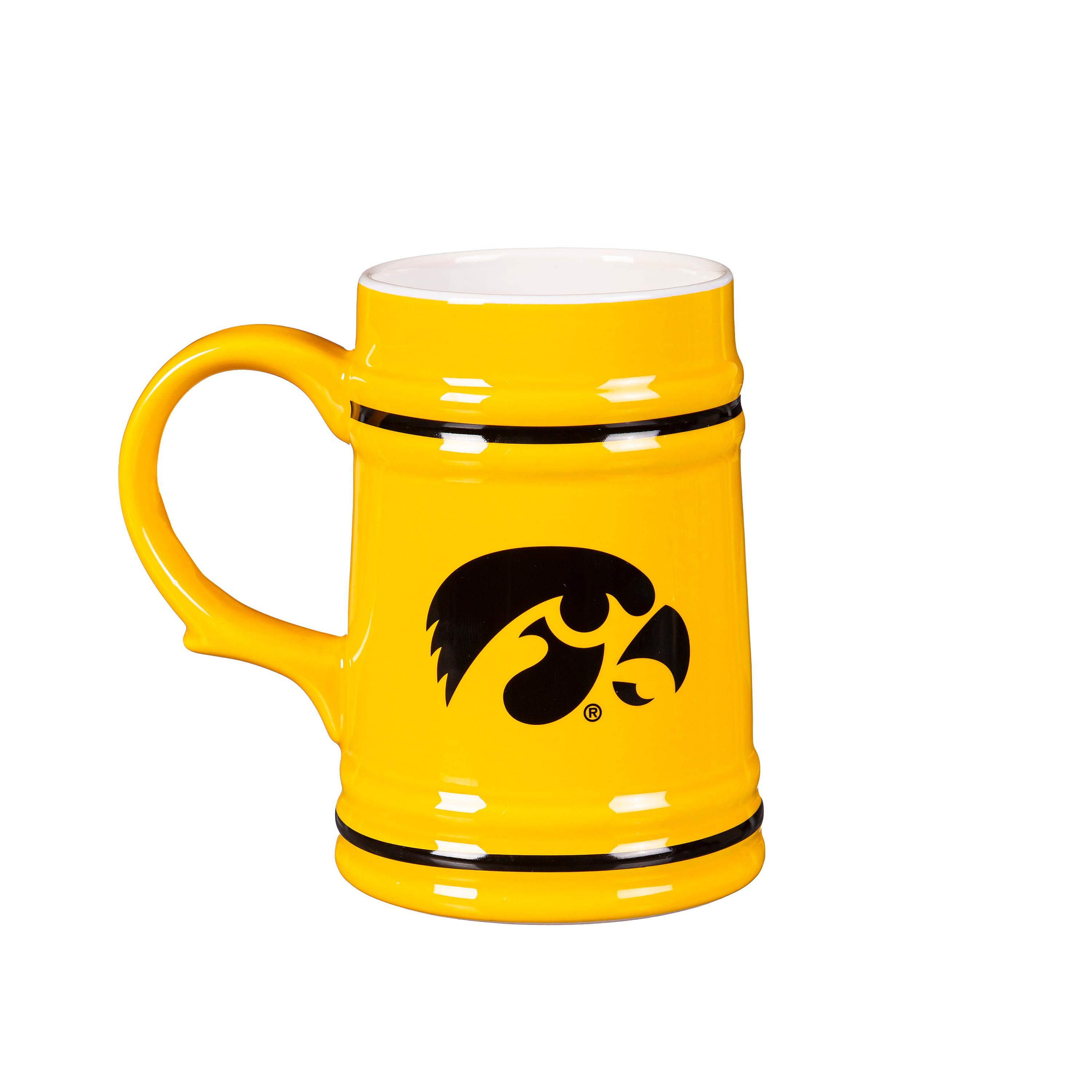 Charlton Home® University of Iowa Ceramic Stein Cup, 24oz | Wayfair