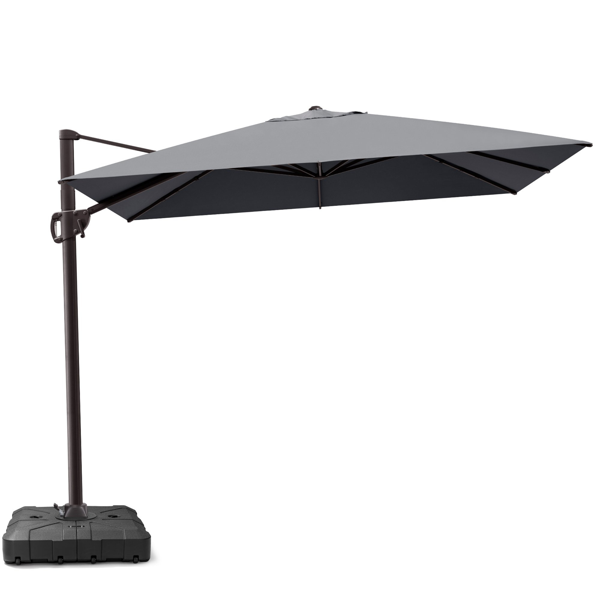 Arlmont & Co. Parasol carré en porte-à-faux 9 x 11 pi avec base lestée - Wayfair Canada