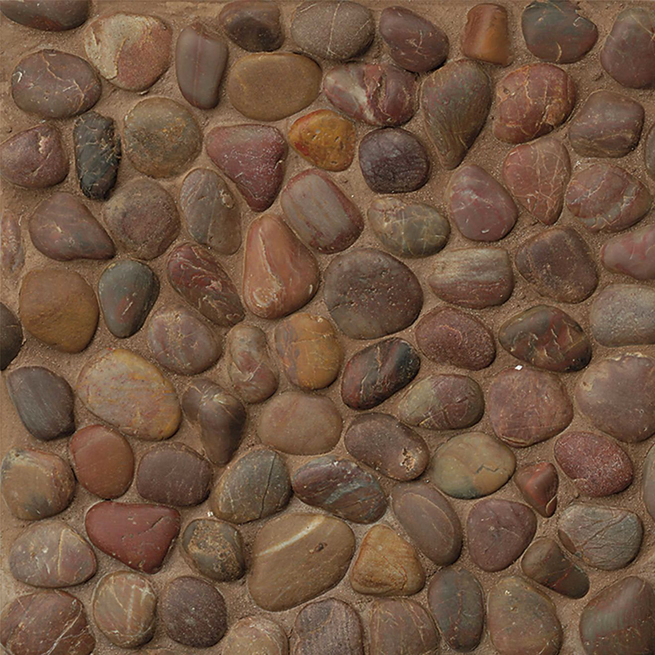 Bedrosians Hemisphere Random Sized Natural Stone Mosaic Wall Tile ...