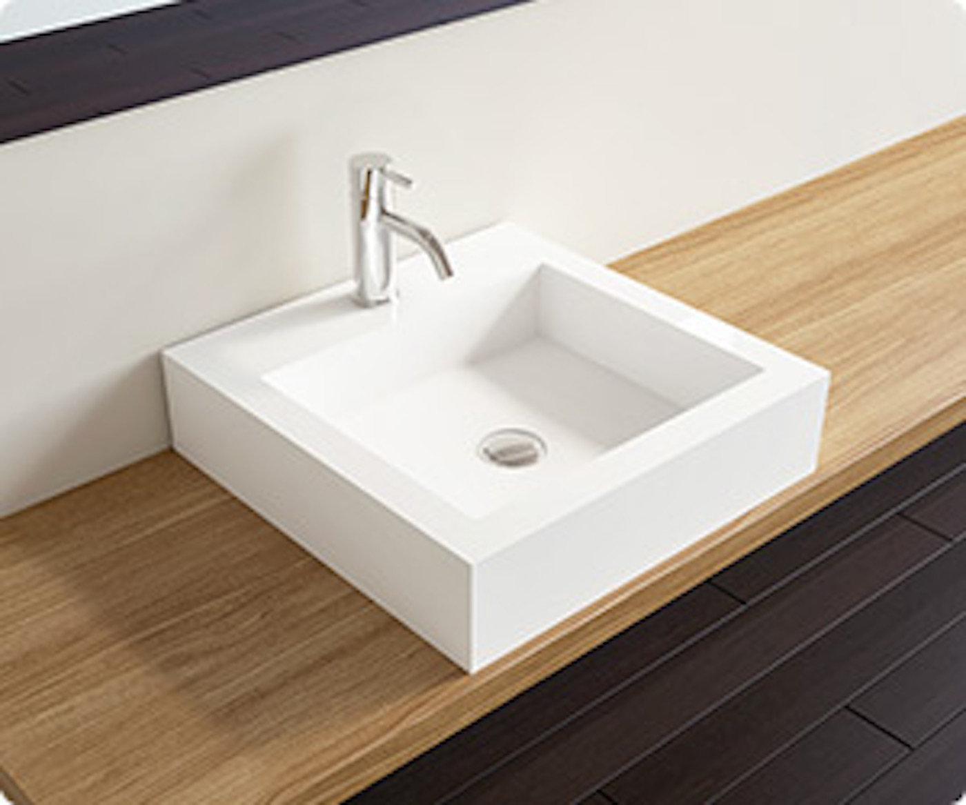 Badeloft Polymarble Square Vessel Bathroom Sink | Wayfair