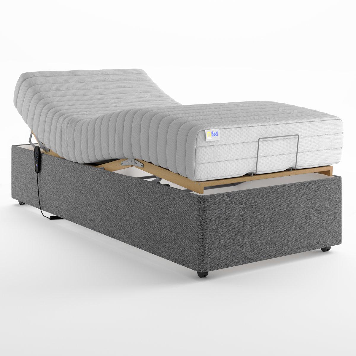 MiBed Launceston Adjustable Electric Bed with Reflex Foam Mattress ...