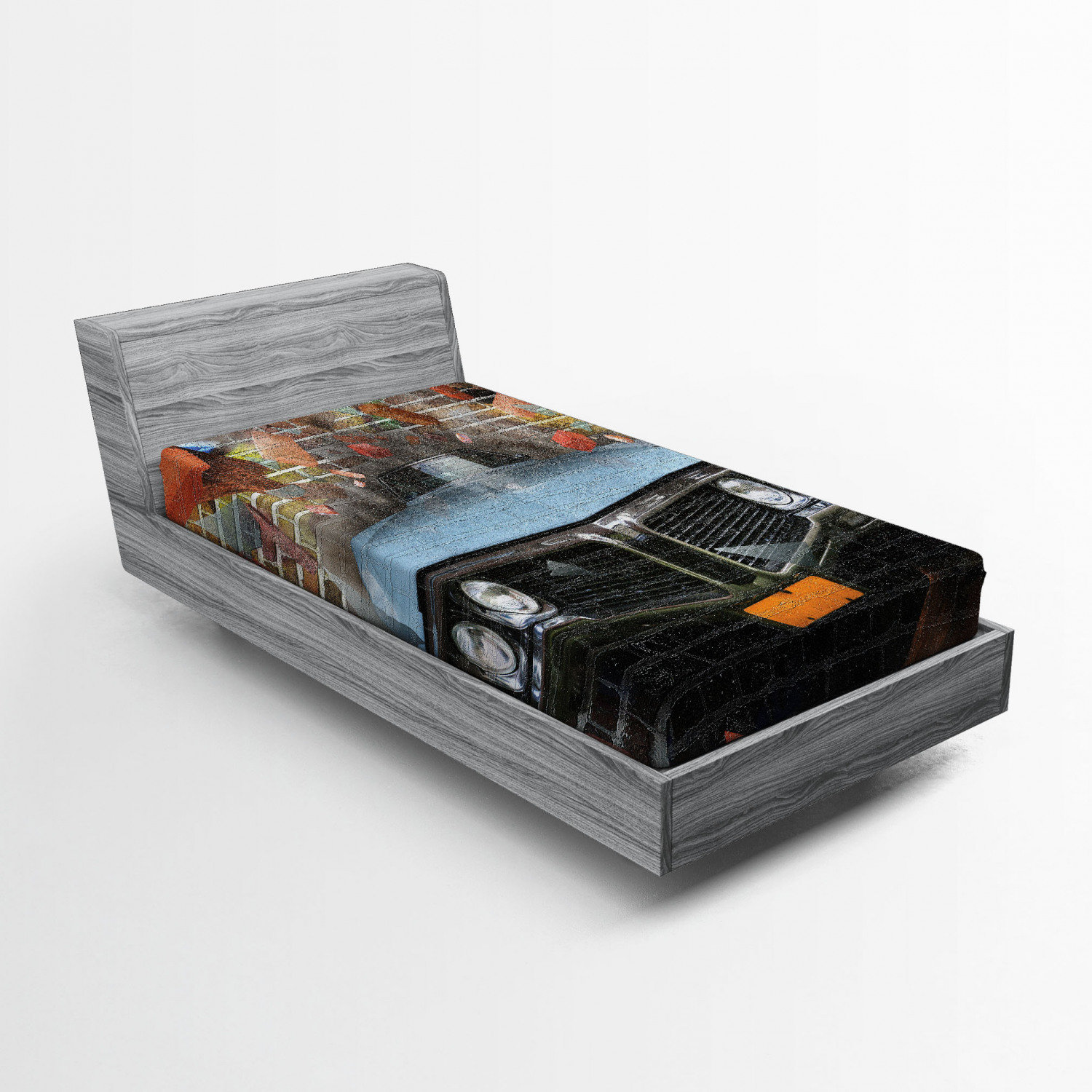 Ambesonne Cars Fitted Sheet | Wayfair
