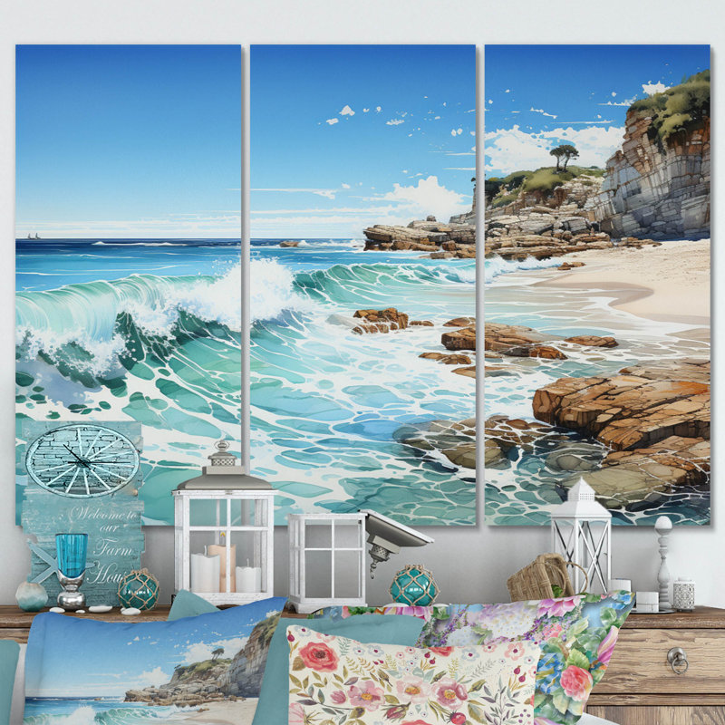 Dovecove Cable Beach Broome I - Landscapes Metal Wall Art Prints Set ...