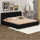 King Size Upholstered Platform Bed, Low Profile Bed Frame With Solid ...