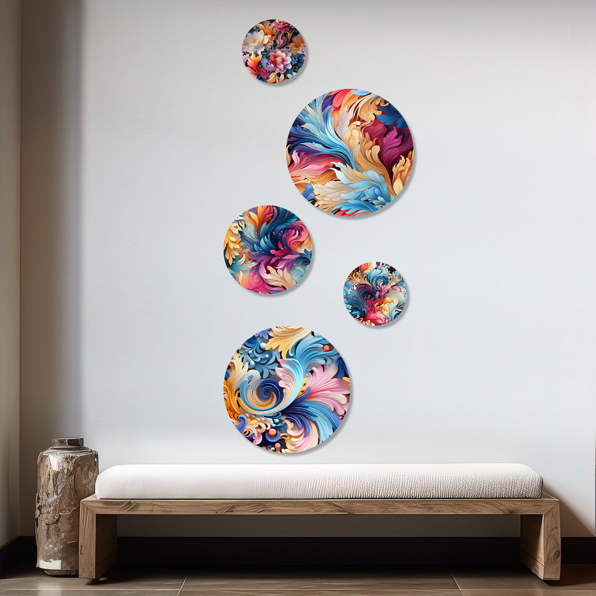Design Art Ethno Paisley Harmony Fuse Marble Pattern - Marble Glam ...