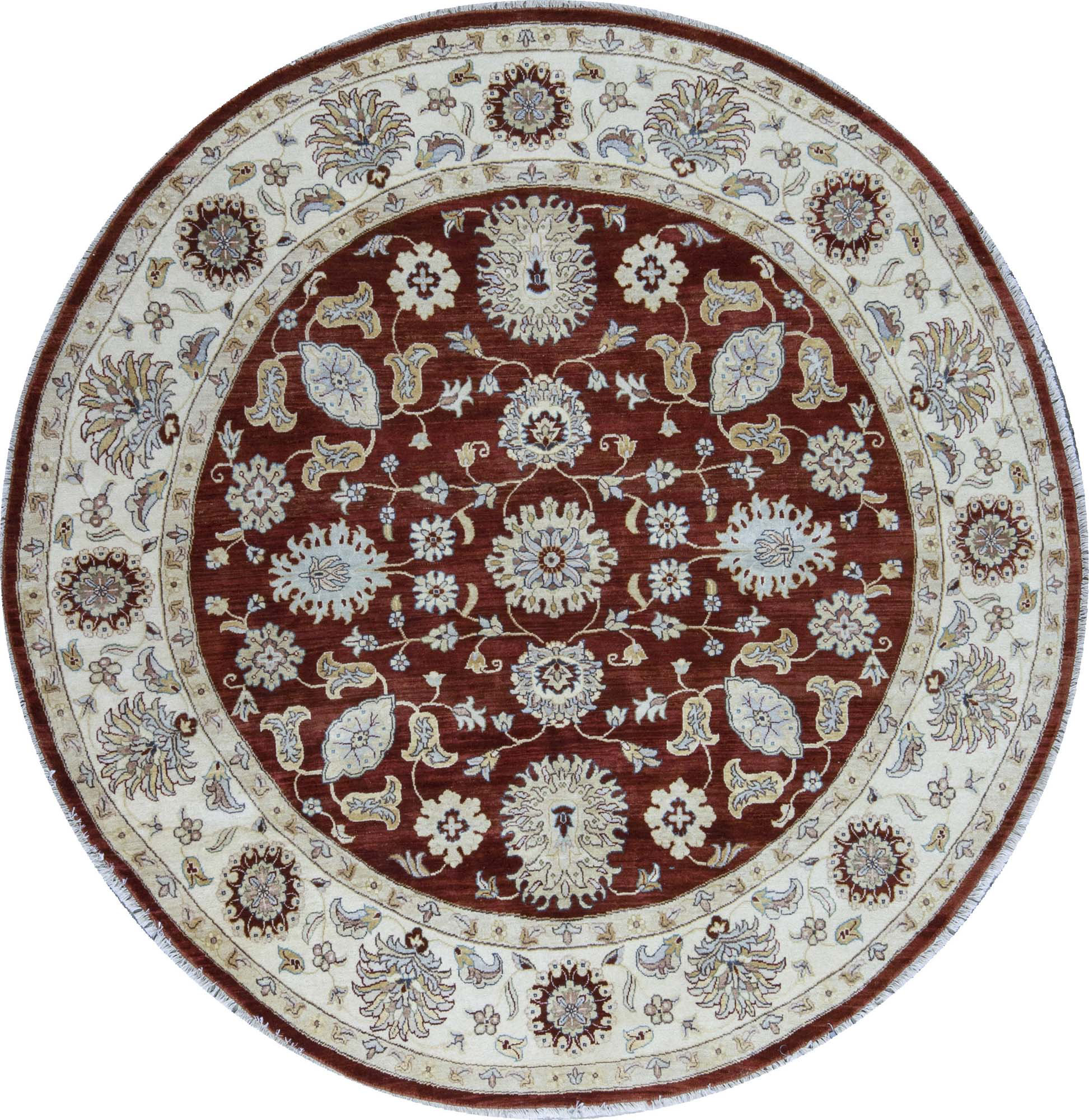 Bokara Rug Co., Inc. Hand-Knotted High-Quality Rust and Ivory Area Rug ...