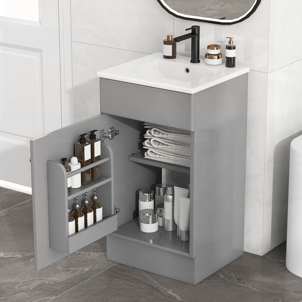 Winston Porter Bathroom Vanity With Sink, Spacious Storage, And ...