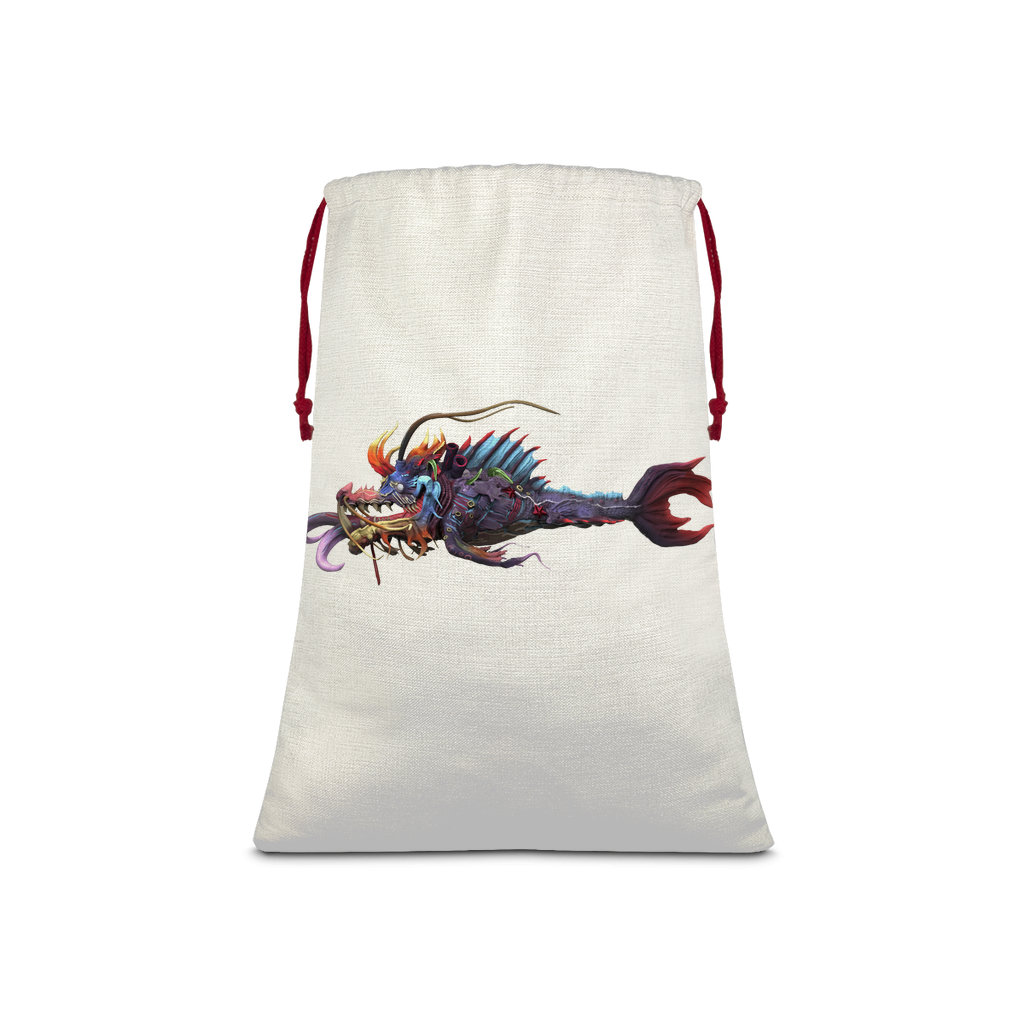 East Urban Home Ryuuk The Fish Dragon God Sublimation Santa Sack | Wayfair