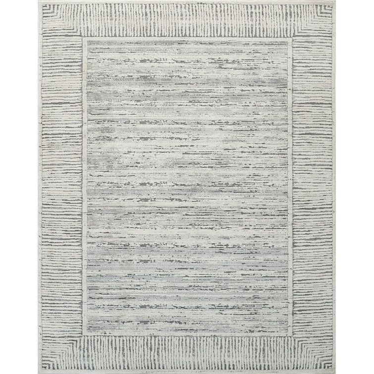 17 Stories High-Low Savannah Grey/Ivory Rug & Reviews | Wayfair