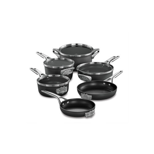 Calphalon 10 Piece Hard-Anodized Aluminum Non Stick Cookware Set ...
