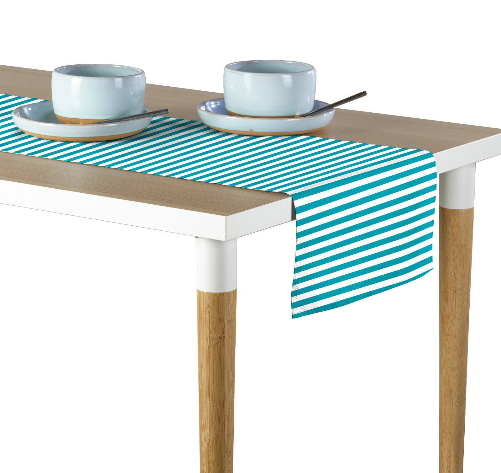 Gracie Oaks Arda Small Stripes Milliken Signature Table Runner ...