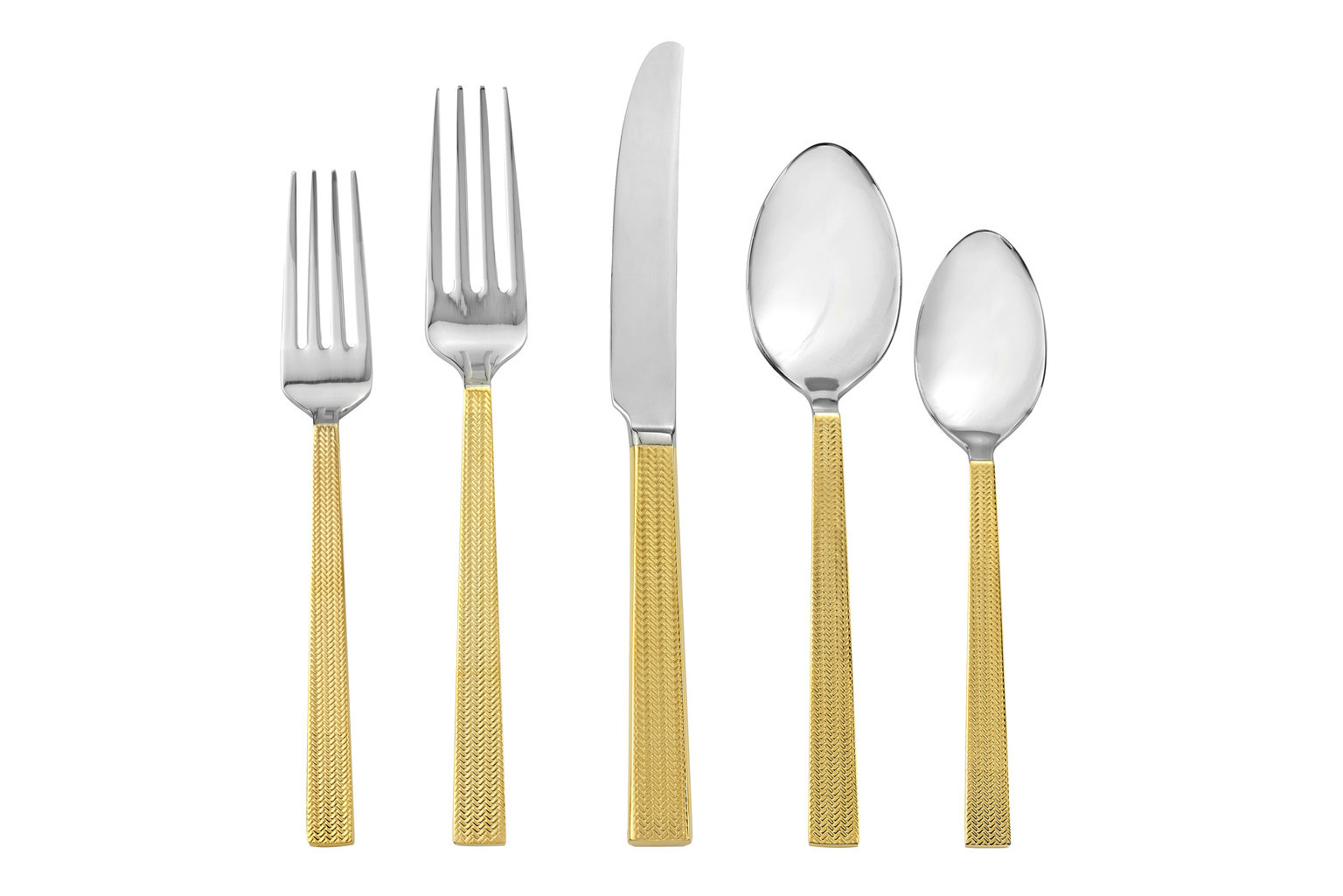 Godinger Silver Art Co Herringbone 20 Piece 18/10 Stainless Steel ...