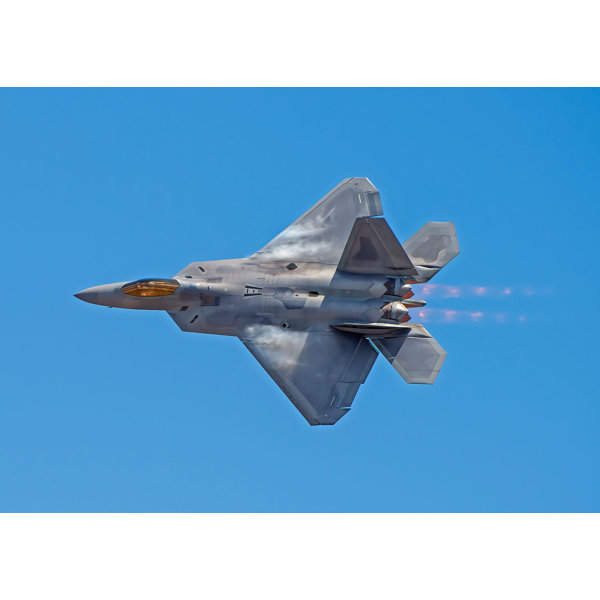 Williston Forge F-22 Raptor Airplane In Flight On Canvas Print | Wayfair