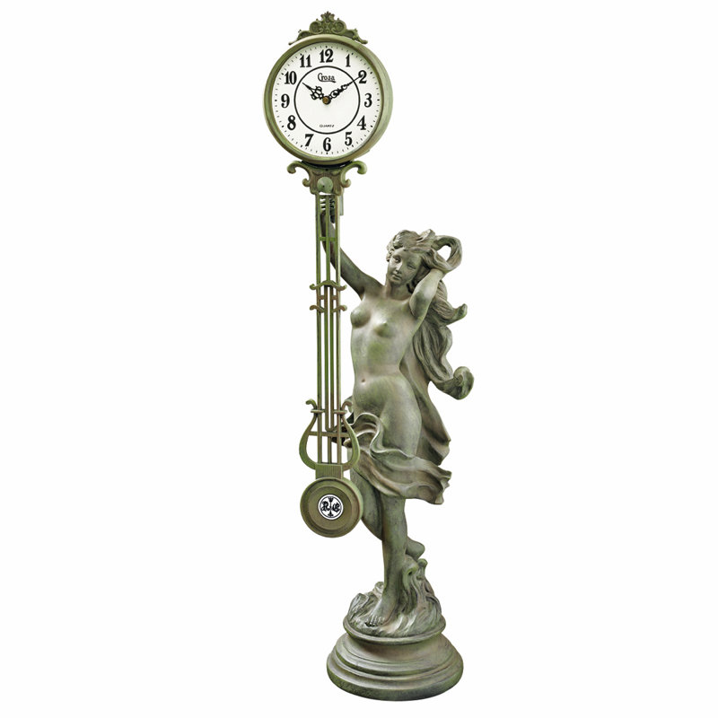 Design Toscano Goddess of Time Pendulum Tabletop Clock & Reviews | Wayfair