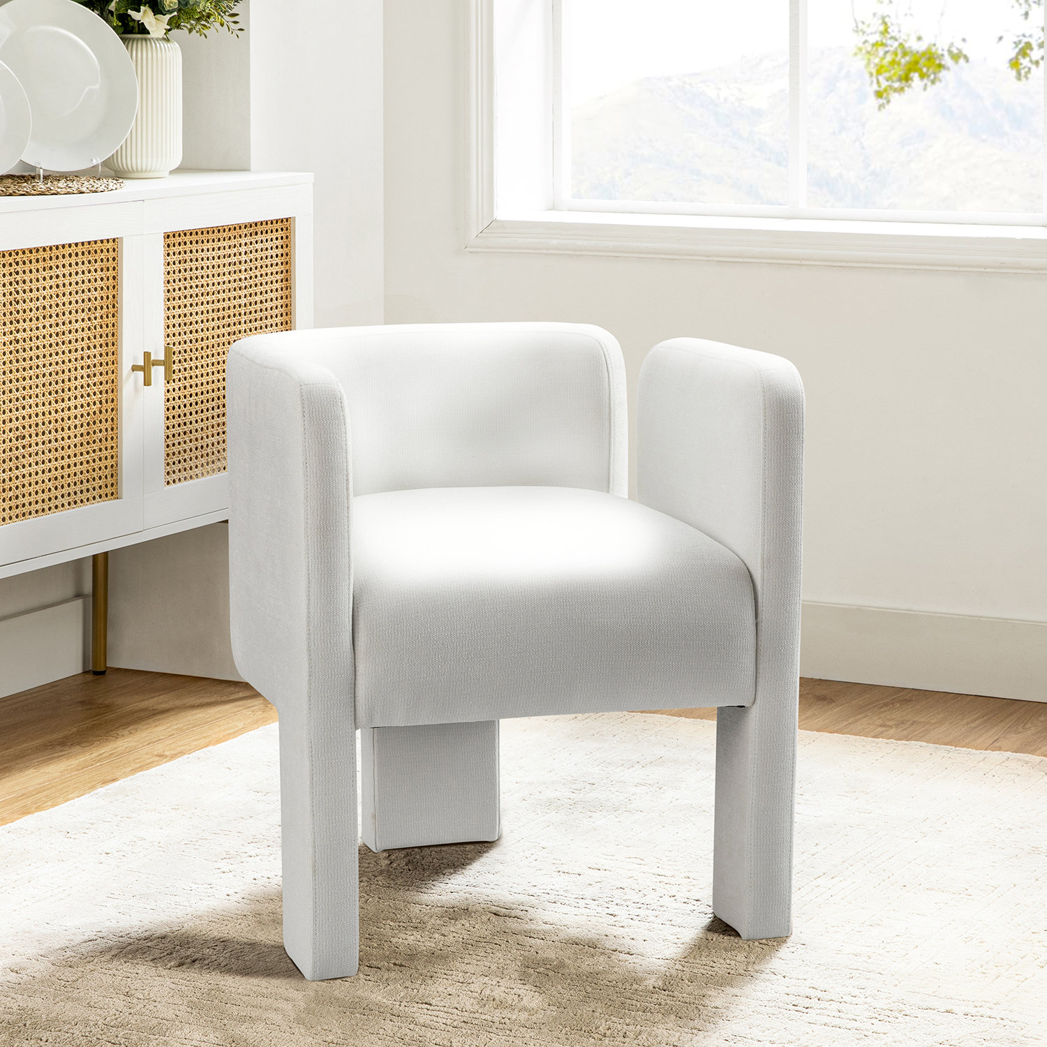 Wade Logan® Braien Low Back Arm Dining Chair | Wayfair