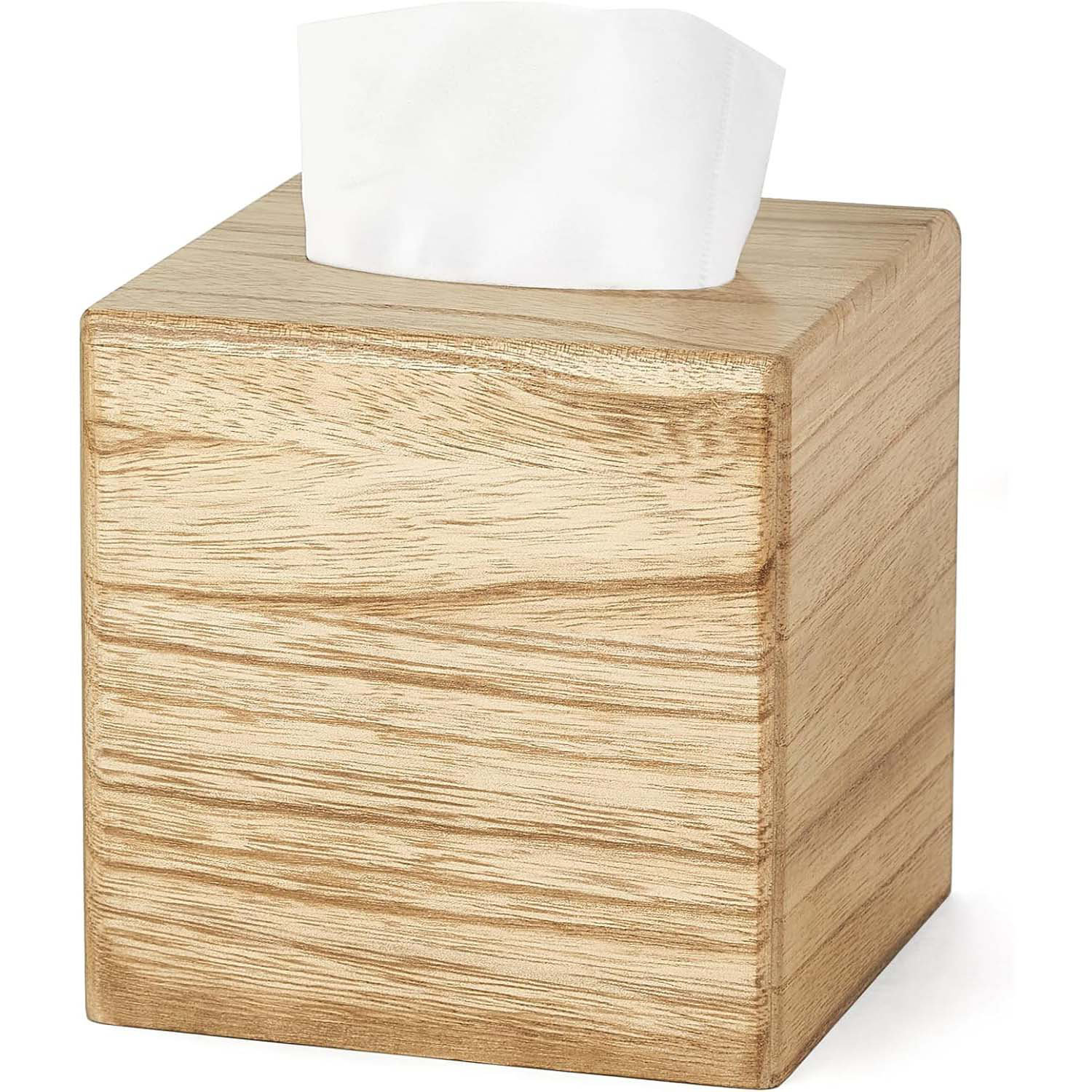 Latitude Run® Tissue Box Cover Square Open-Bottom Wood Tissue Box ...