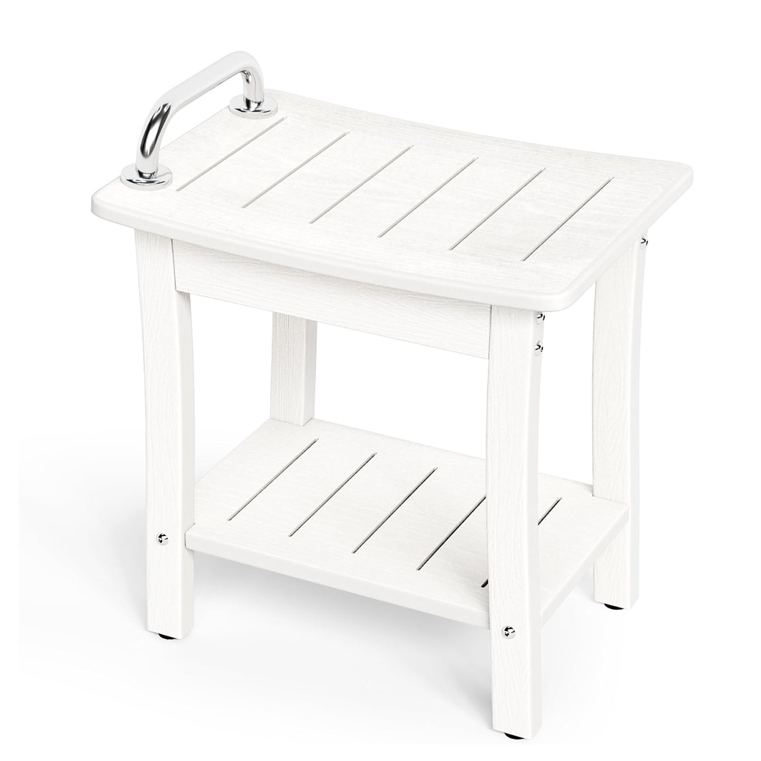 Red Barrel Studio® Kaliko 16.5'' W Plastic / Acrylic Shower Bench | Wayfair