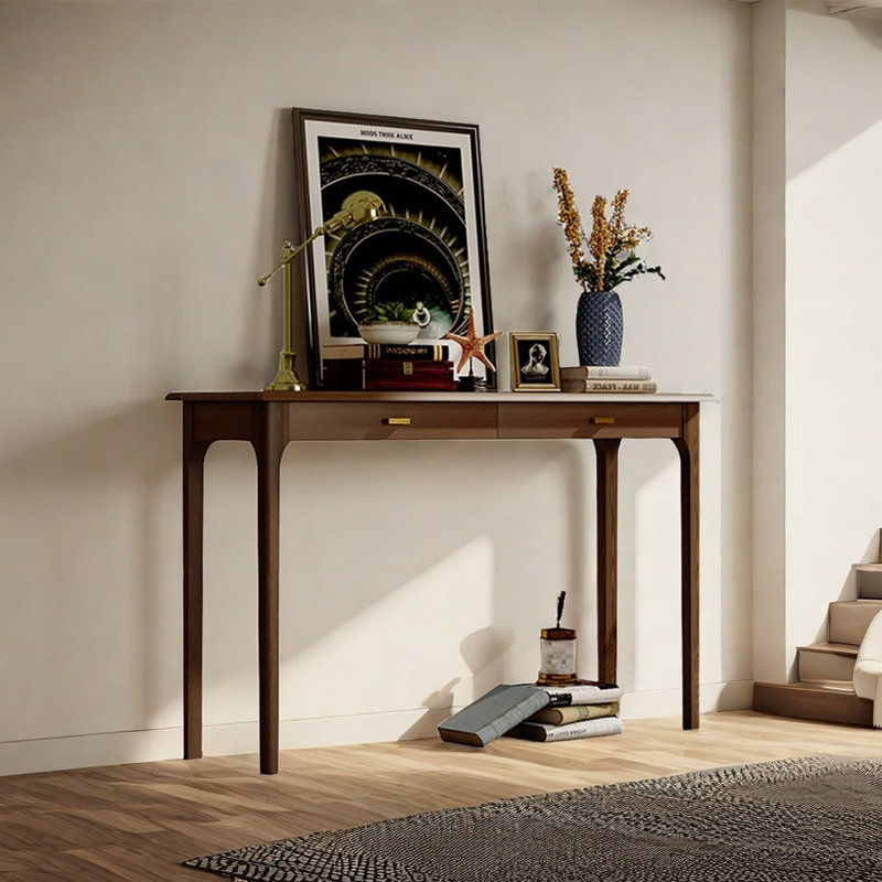 Liu's ink furniture Modern Luxury Solid Wood Console Table | Wayfair
