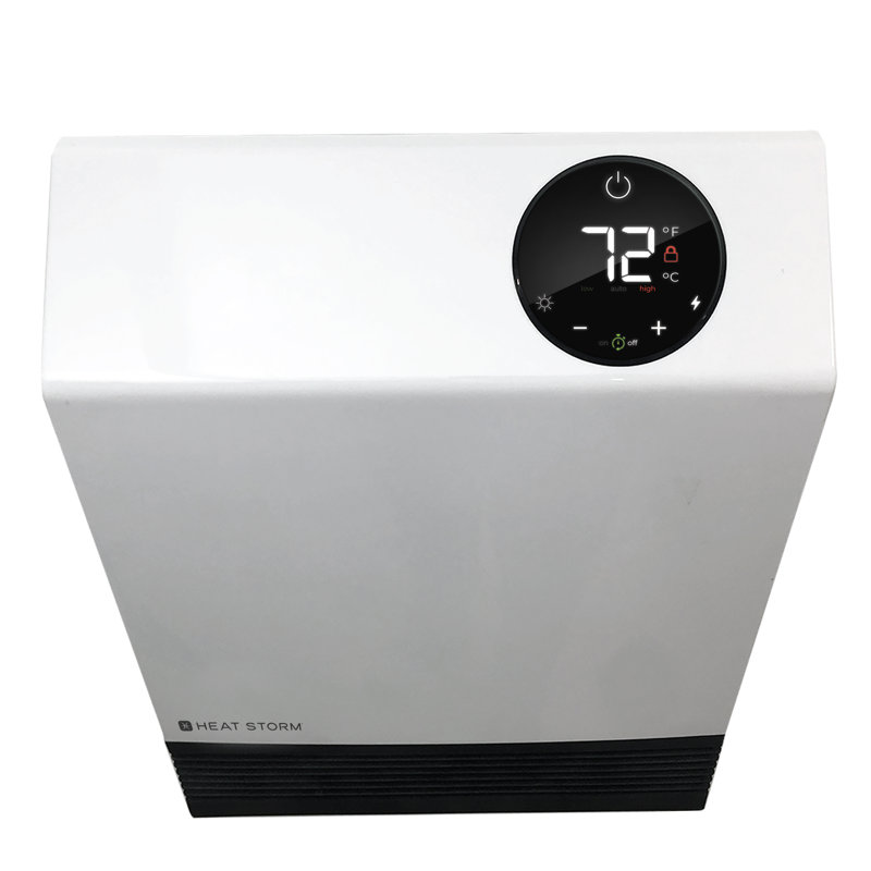Heat Storm Deluxe 1,000 Watt Electric Infrared Wall Mounted Heater ...