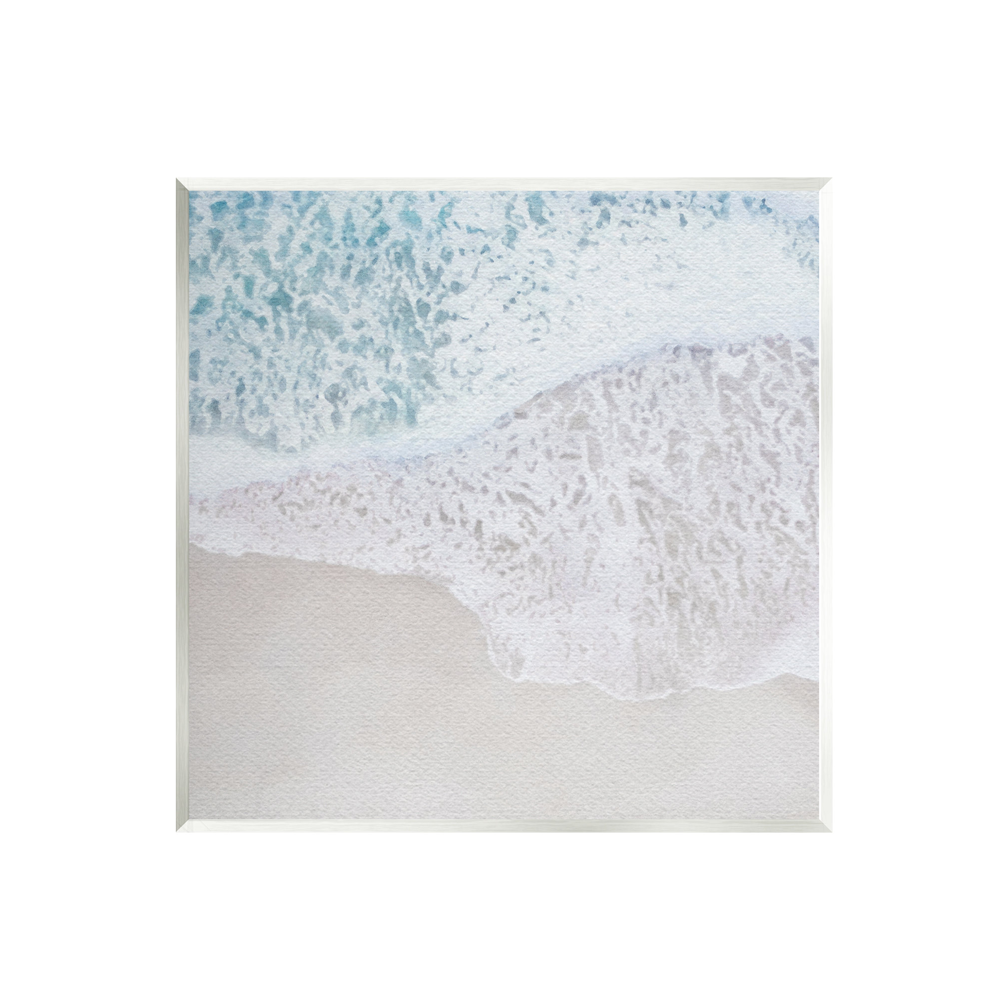 Stupell Industries Foamy Ocean Waves Wall Plaque Art Design By LSR ...