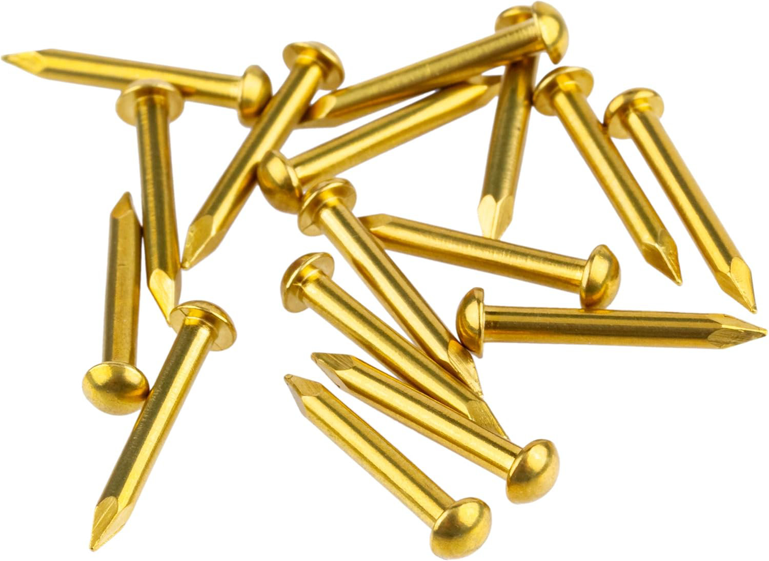 UNIQANTIQ HARDWARE SUPPLY Hand Aged Solid Brass Escutcheon Pins - 1/2 ...