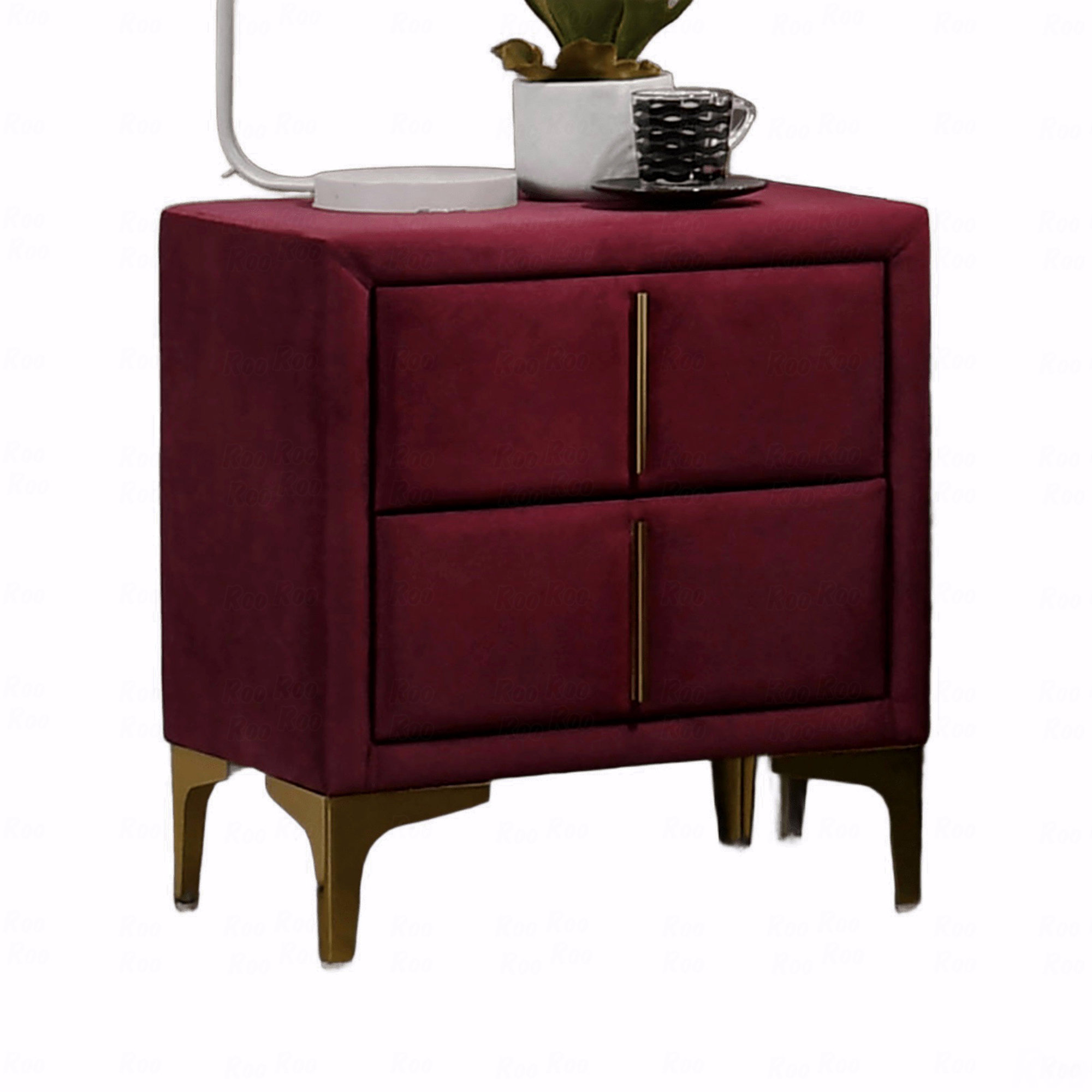 Hokku Designs Red And Gold Coated 1Pc Nightstand Bar Pull Handle Fully ...