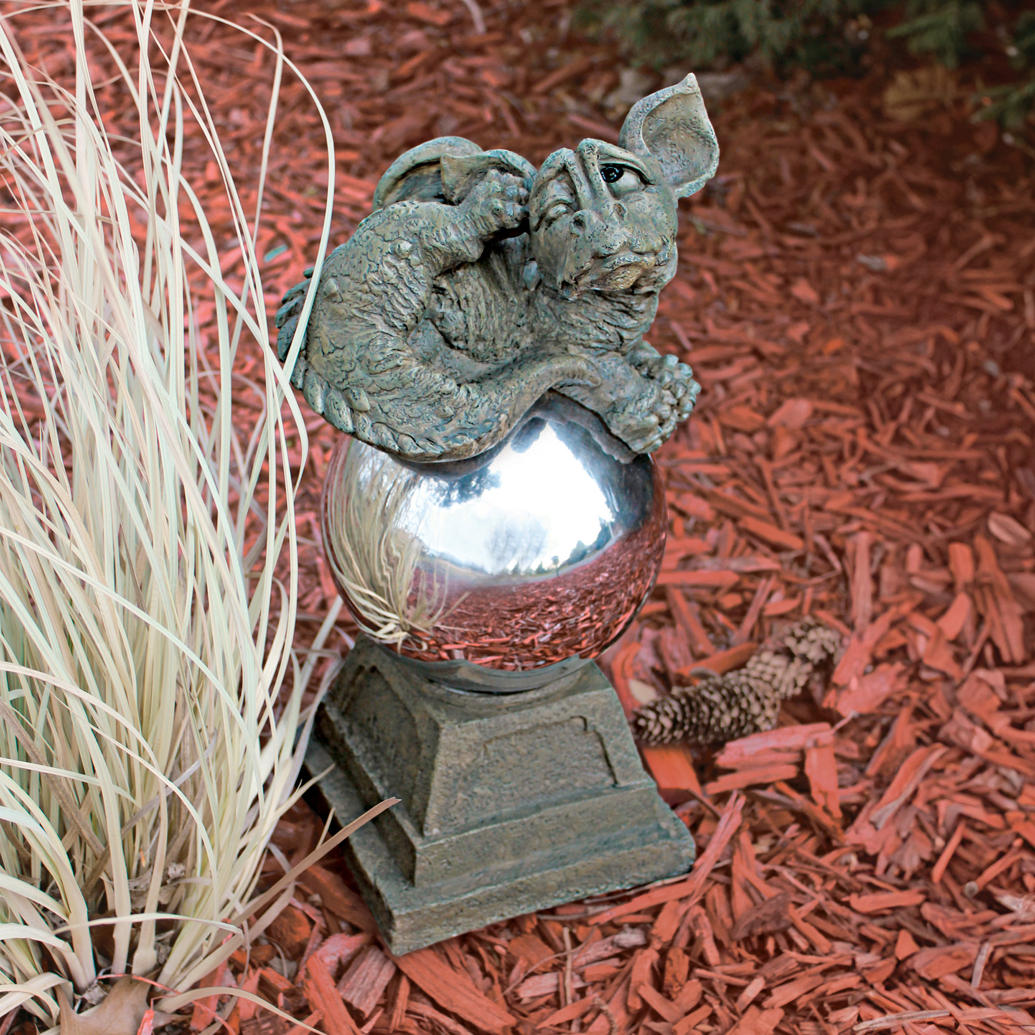 Design Toscano Dragon Protector of the Orb Garden Art & Reviews | Wayfair