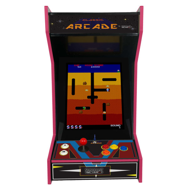 Suncoast Arcade Tabletop Arcade Machine with 19" Monitor and 60 Retro ...