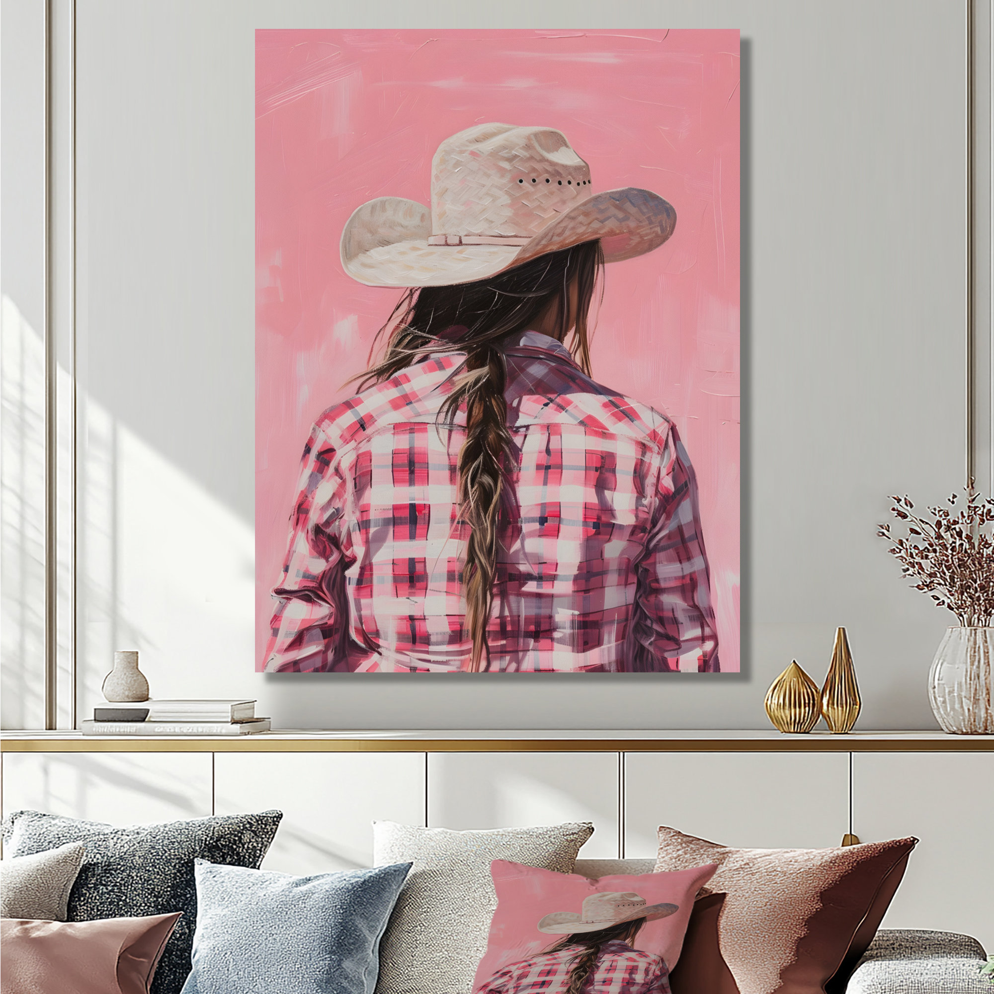 Ebern Designs Cowgirl At The Calgary Stampede - Cowgirls Wall Art ...