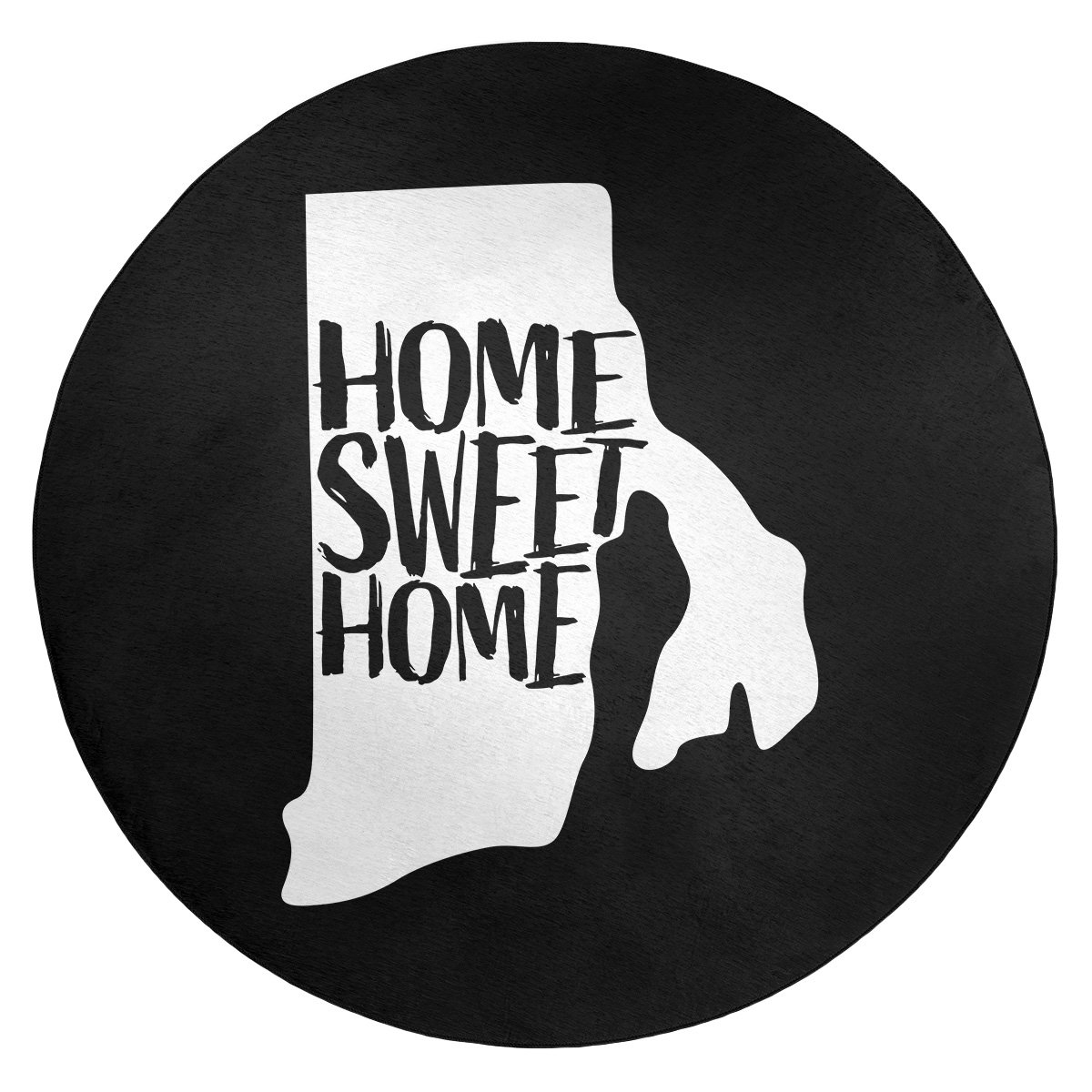 East Urban Home Home Sweet Rhode Island Poly Chenille Rug | Wayfair