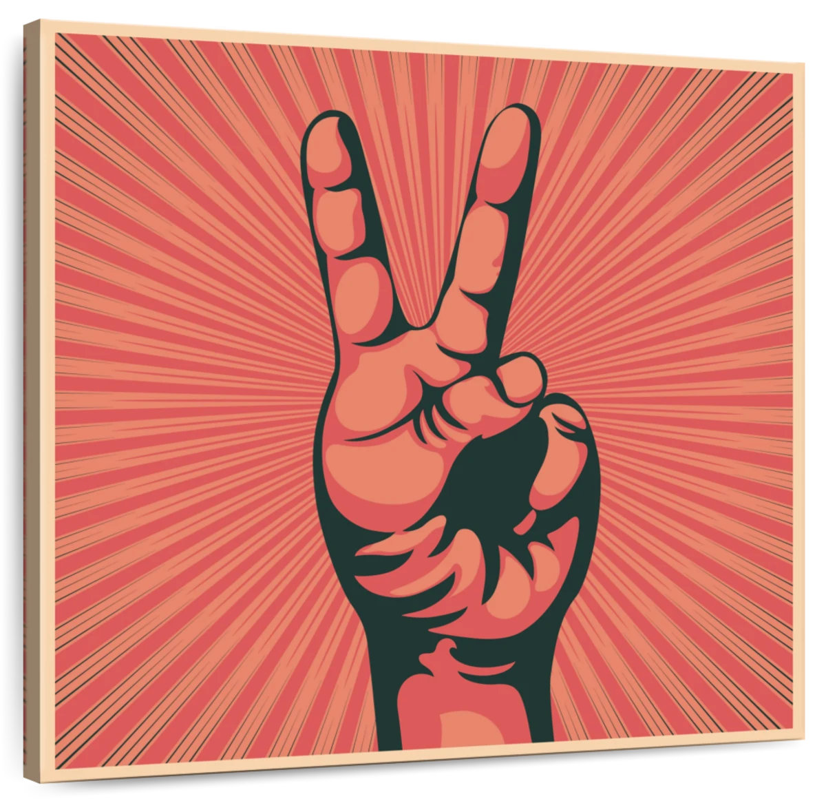 Elephant Stock Retro Hand Peace Sign | Wayfair