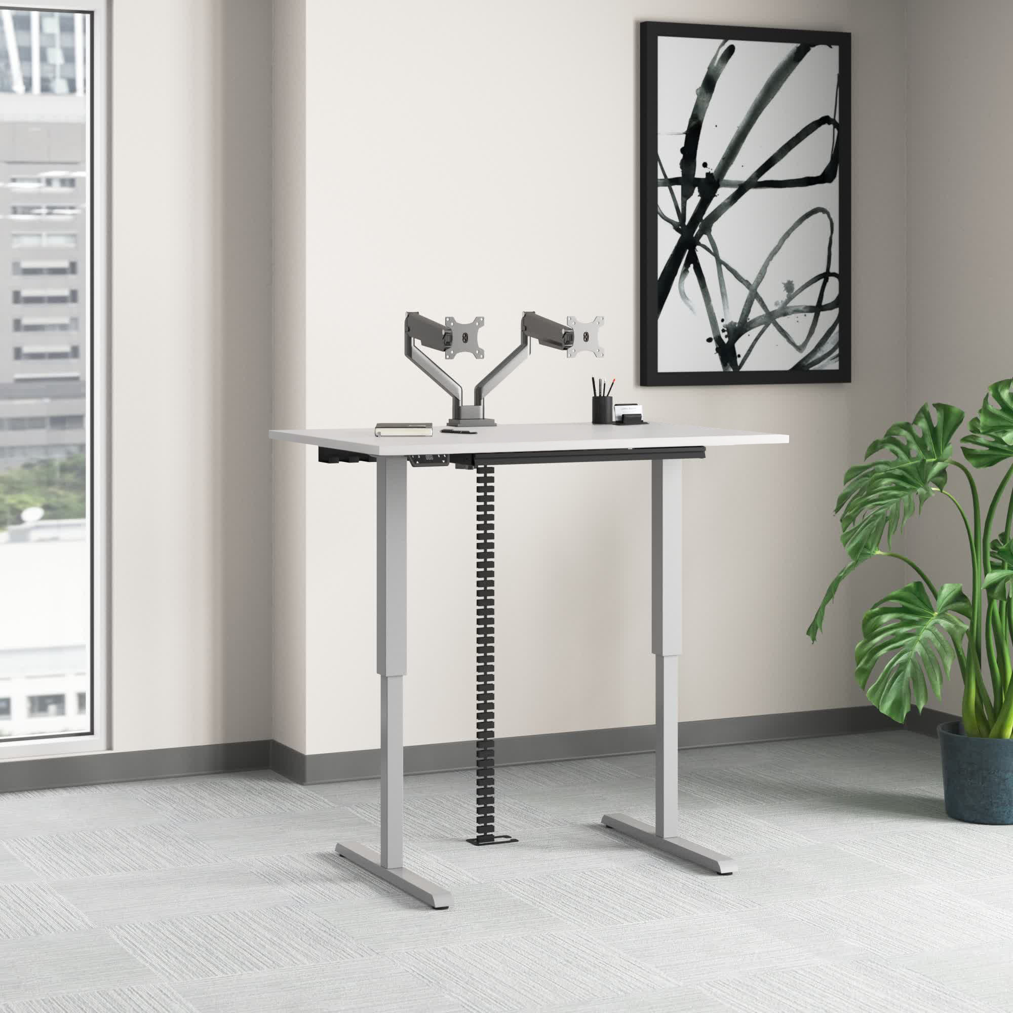 Upper Square™ Burnet Height Adjustable Standing Desk - Wayfair Canada