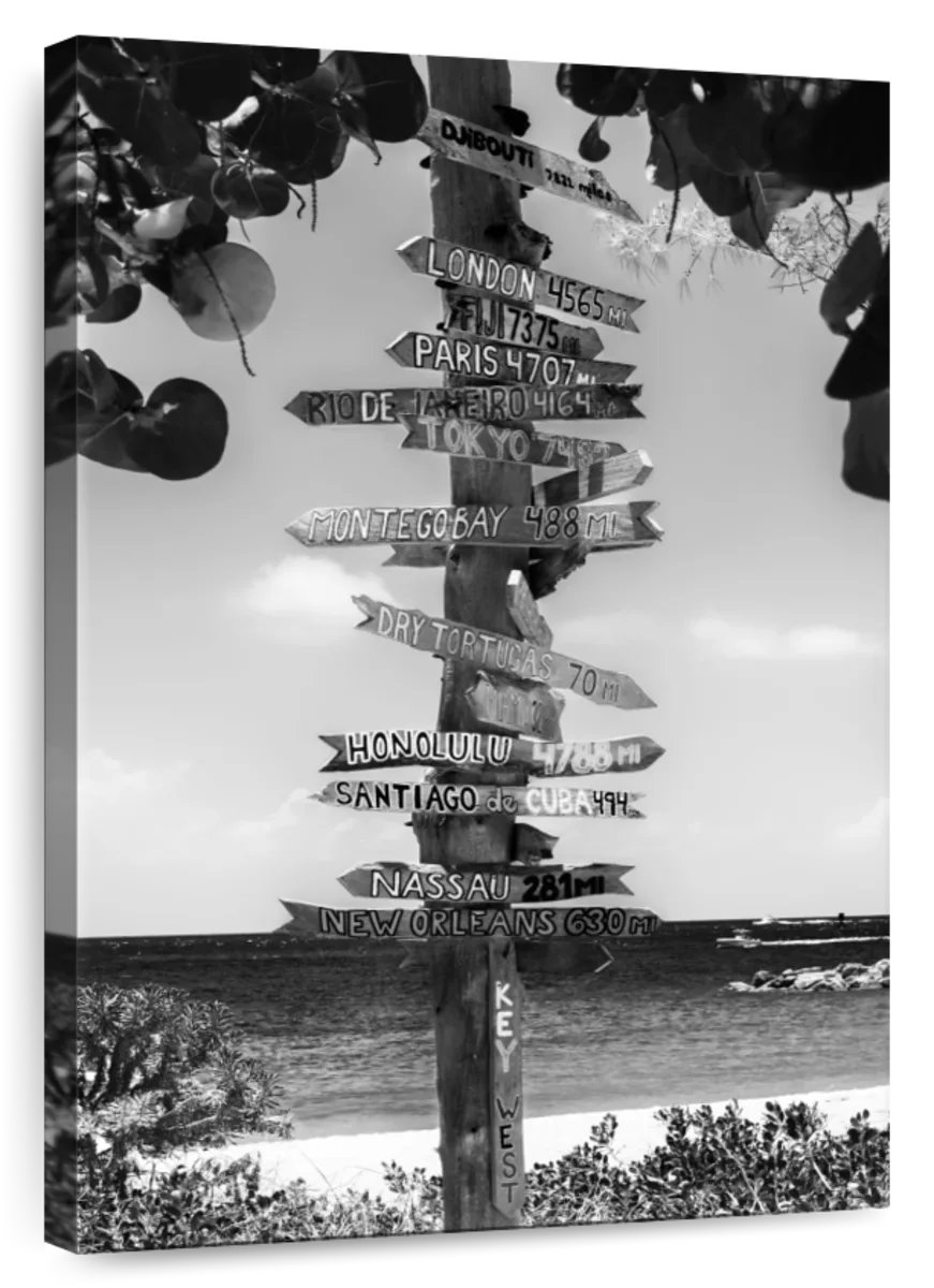 Ebern Designs Aime Key West Directional Sign II | Wayfair