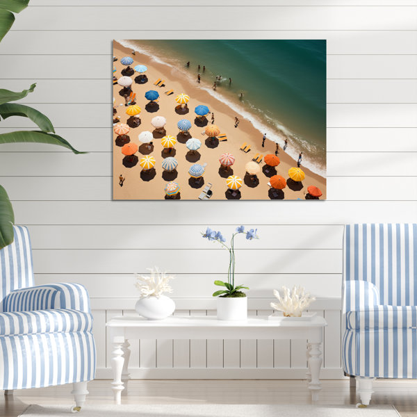 Rosecliff Heights Beach Umbrella Aerial View II | Wayfair