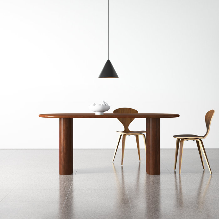 AllModern Chetna Acacia Solid Wood Dining Table & Reviews | Wayfair