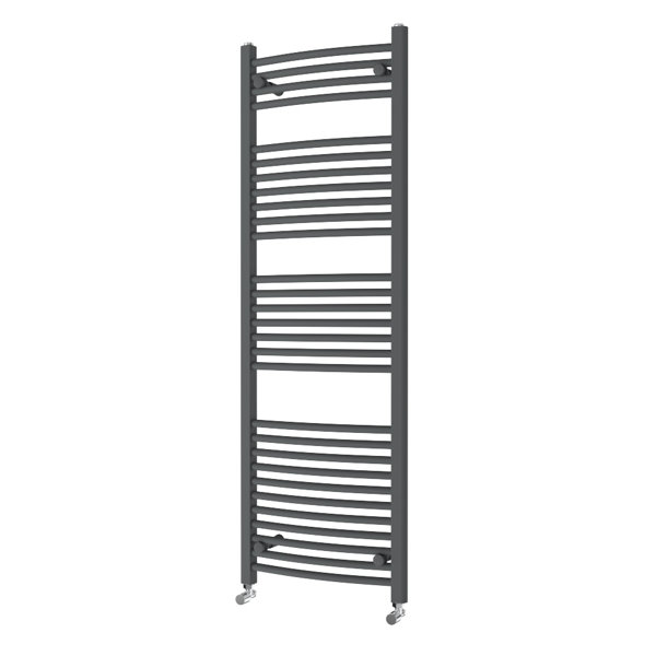 Belfry Heating Lytle Curved Towel Rail Dual Fuel Heated Towel Rails ...