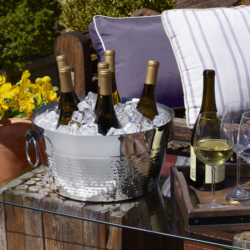 Mikasa Double Wall Hammered and Polished 2 qt. Beverage Tub & Reviews ...
