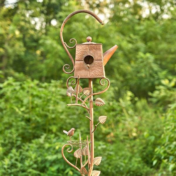 Red Barrel Studio® 65'' H x 9'' W x 6'' D Rust Resistant Birdhouse ...