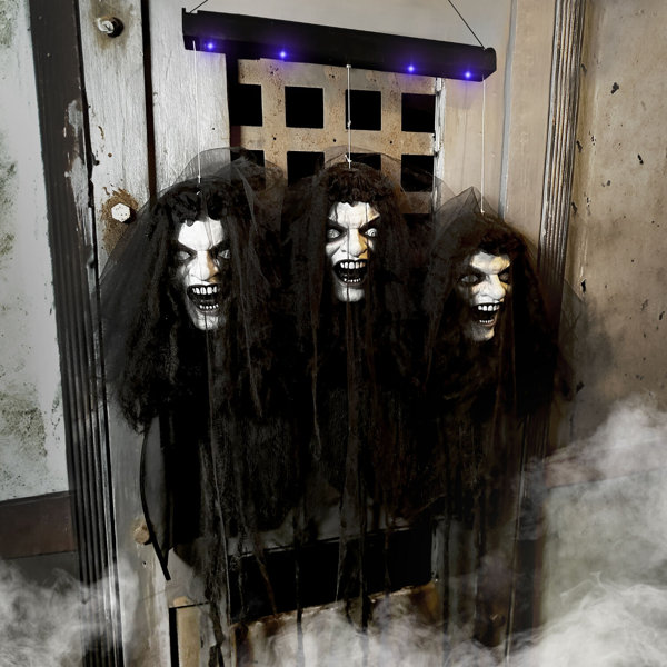 Haunted Hill Farm Animatronic Floating Demon Bride Heads for covered ...