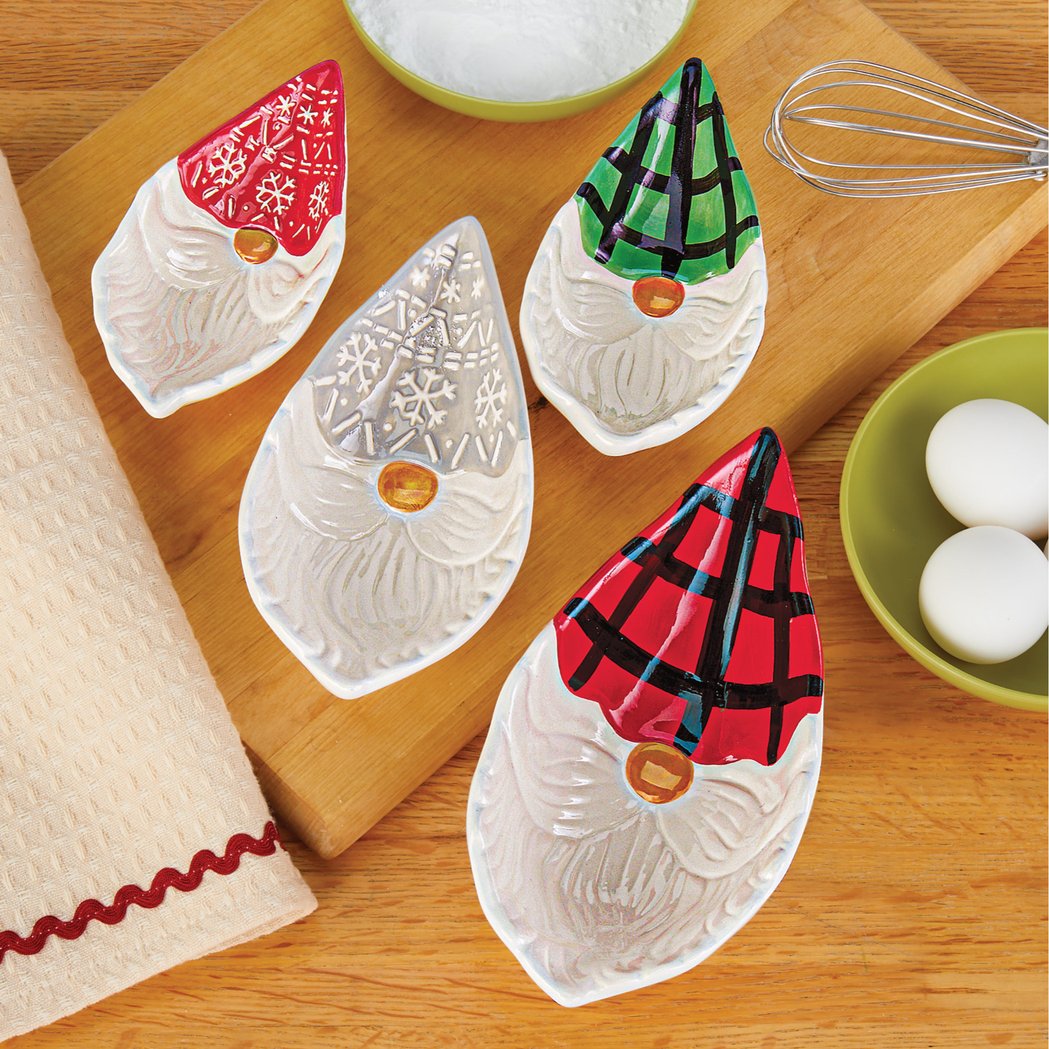 The Holiday Aisle® Festive Gnome Measuring Cups | Wayfair