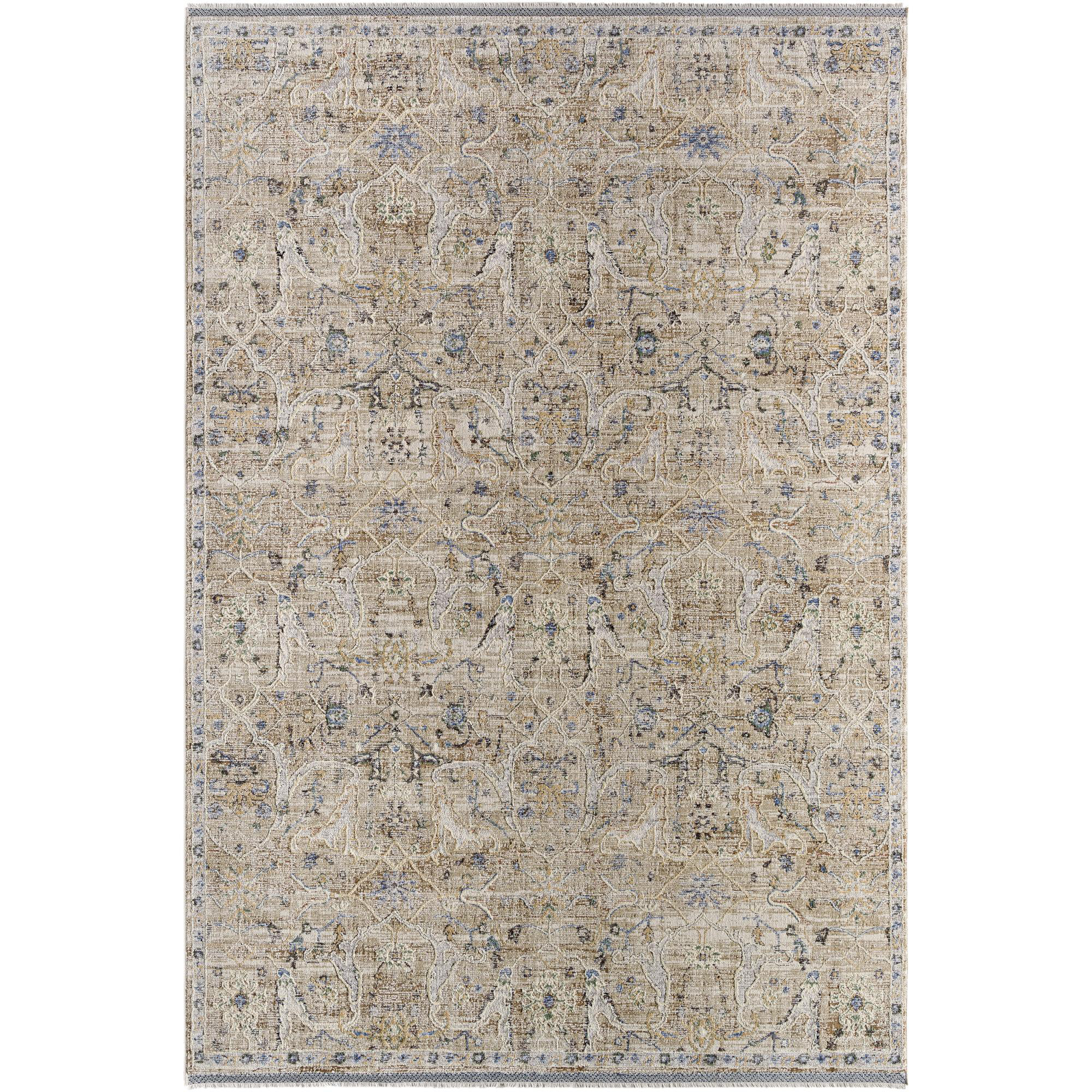 Bungalow Rose Jean Black/Blue Area Rug | Wayfair
