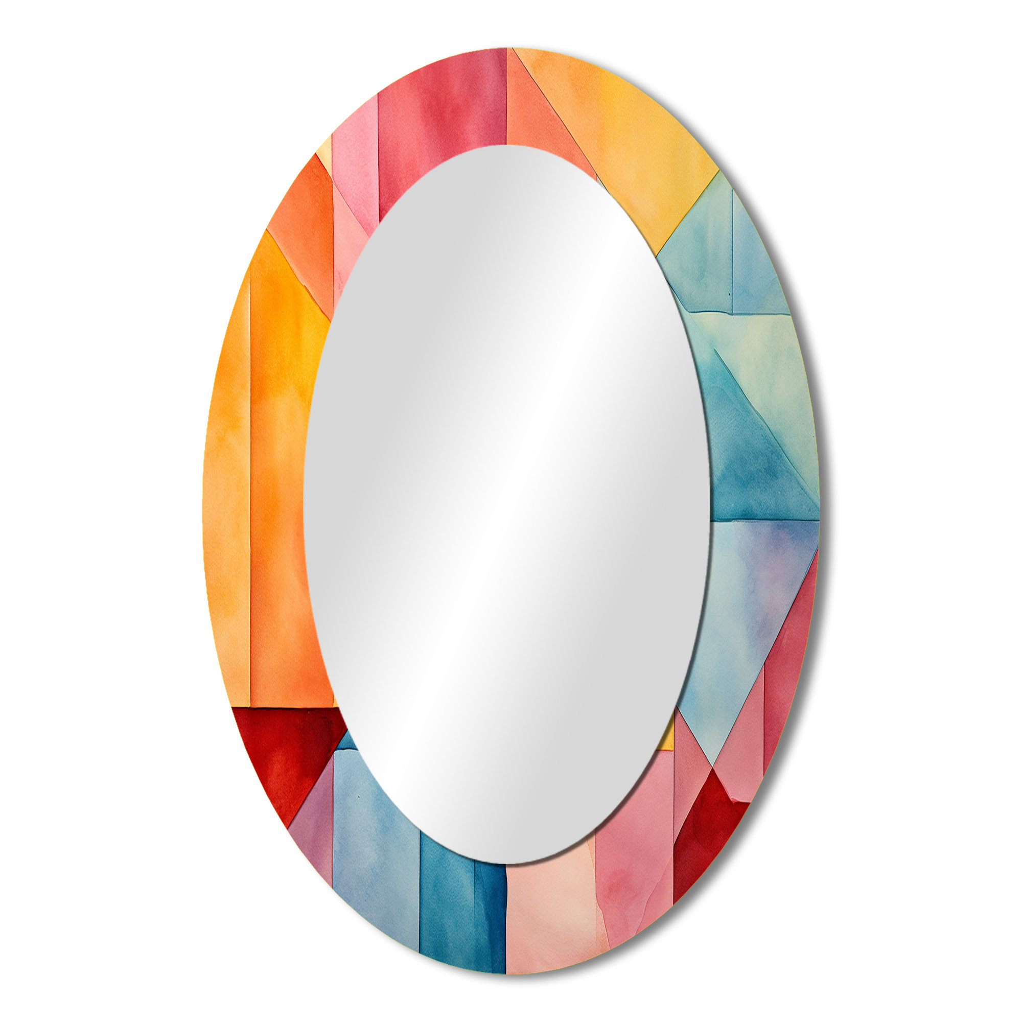 East Urban Home Pastel colors Contrasting geometric Composition II ...