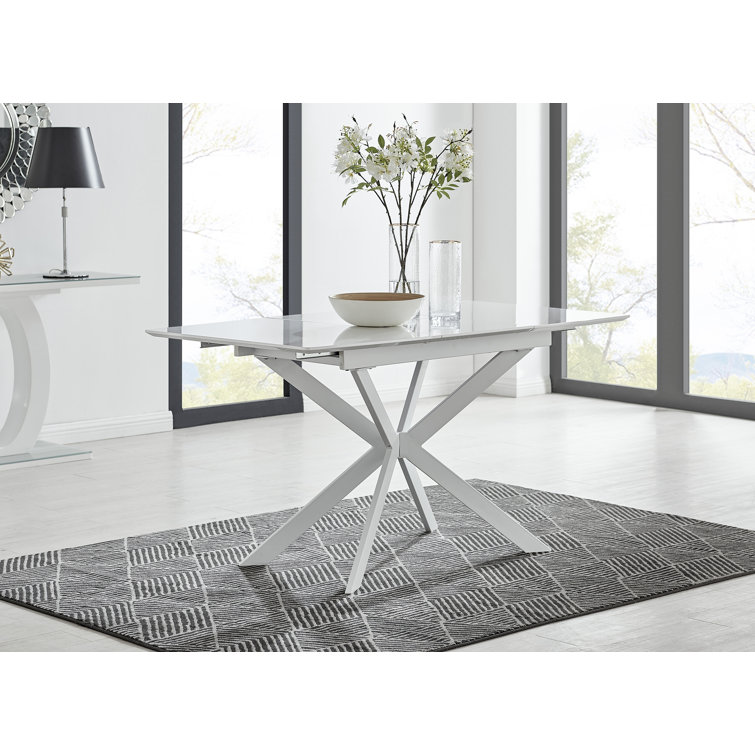 Canora Grey Eubanks Extendable Pedestal Dining Table & Reviews ...
