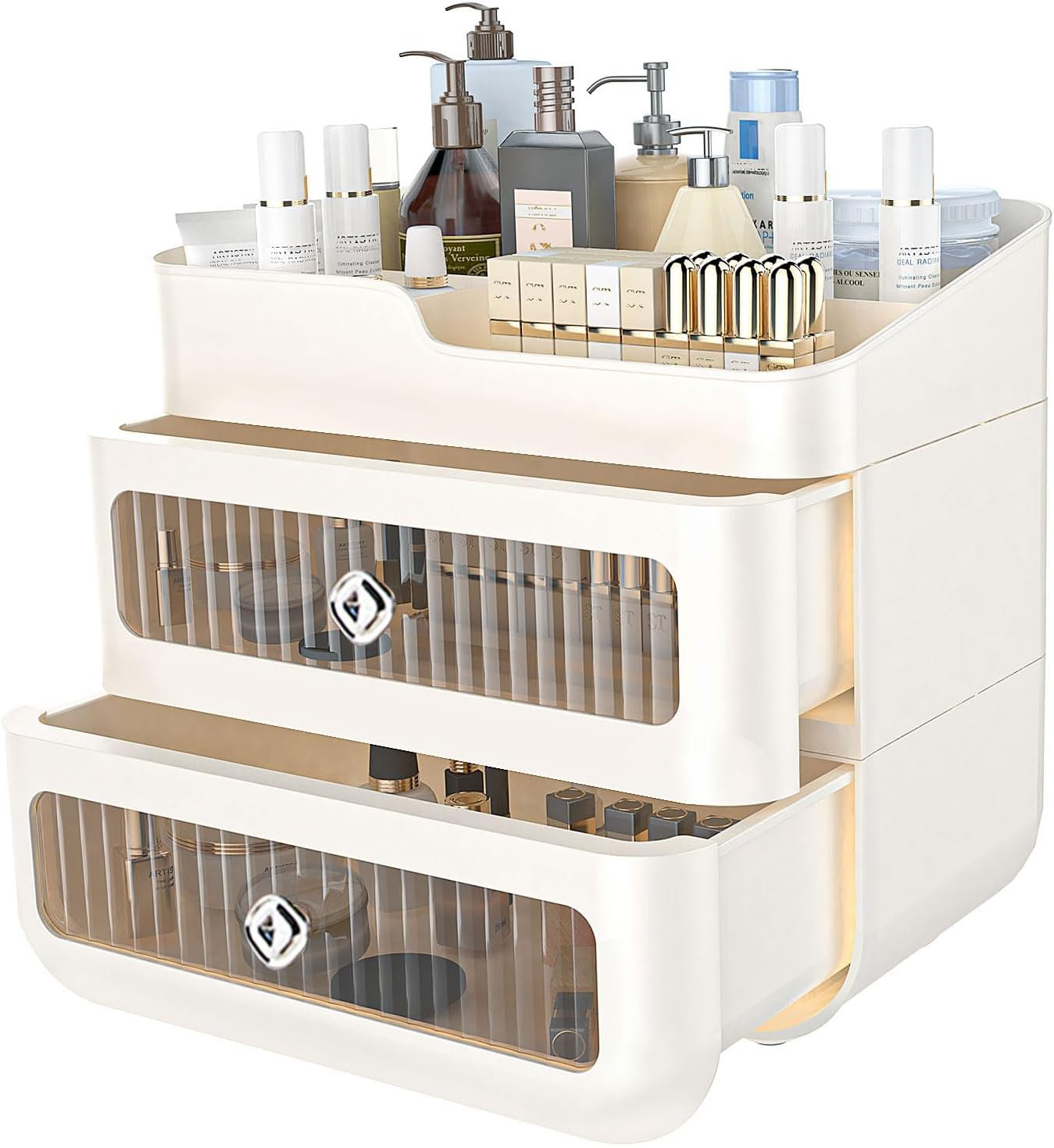 Hokku Designs Makeup Organizer For Vanity, Cosmetics Skincare ...